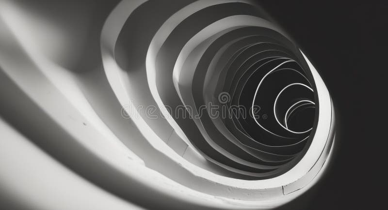 Abstract Monochrome Tunnel. a Captivating Study in Light, Shadow, and ...
