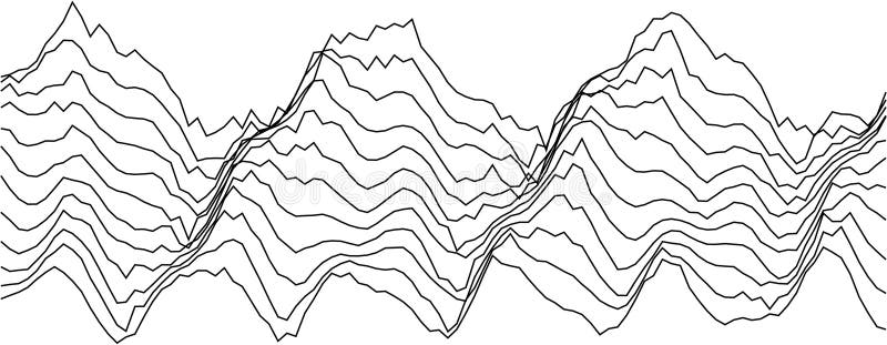 Abstract Monochrome Wave Patterns for Modern Design and Creative ...