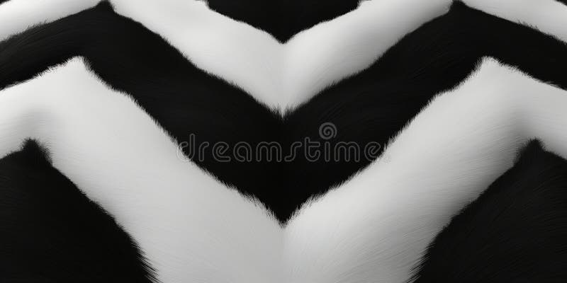Abstract Monochrome Zigzag Pattern With Bold Black And White Stripes Ai Generated Stock