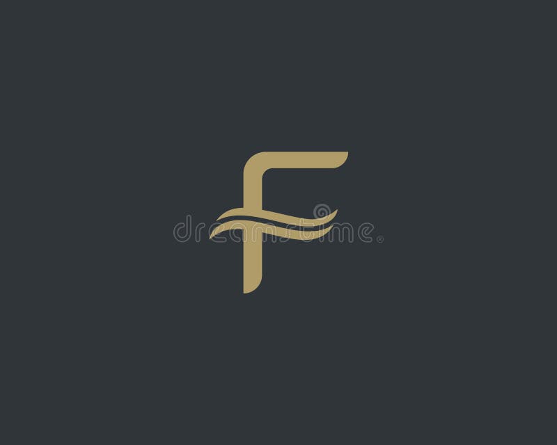 Abstract Monogram Elegant Premium Letter F Logo Design. Creative Flow ...