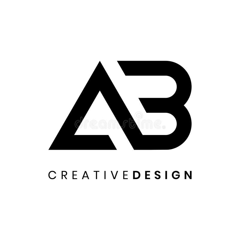 Letter Ab Logo Design Stock Illustrations – 3,280 Letter Ab Logo Design ...