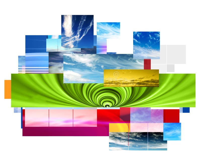 Abstract montage design stock illustration. Illustration of corporate ...