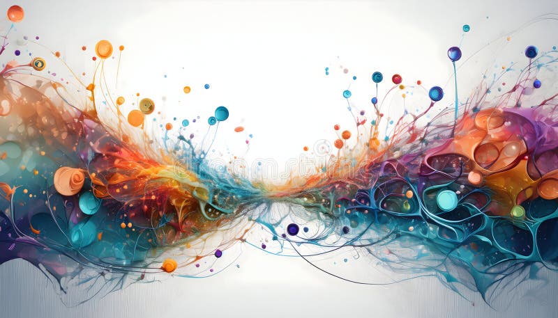 Abstract Mood of Connection Background on White Backgrounds Stock ...