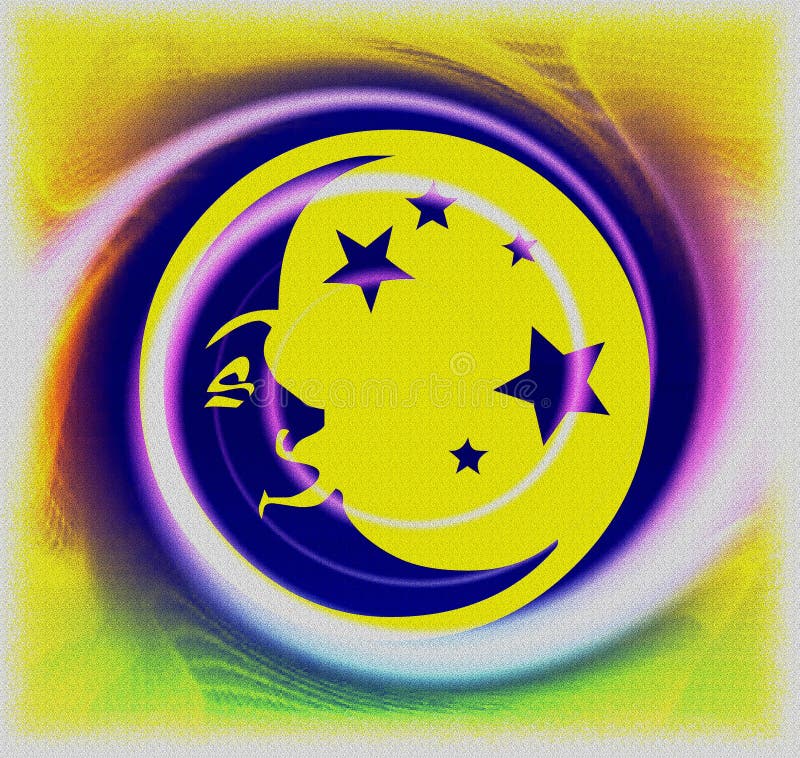 Abstract moon stock illustration. Illustration of computer - 6461813