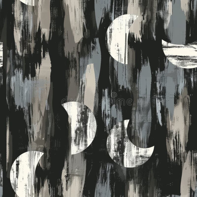 Abstract Moon Phases on Textured Grunge Background Stock Image - Image ...