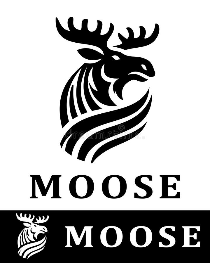 Abstract moose logo stock vector. Illustration of abstract - 352783517