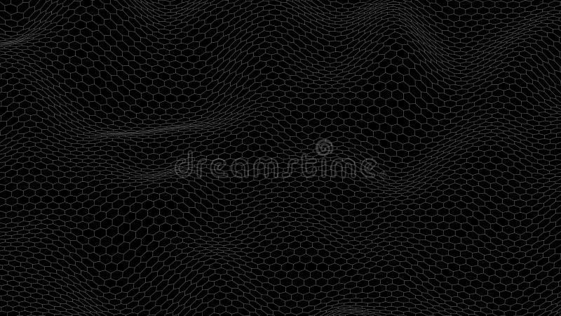 4K Hexagonal Grid. stock video. Video of light, abstract - 144844583