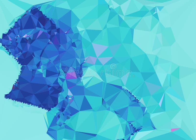 Abstract Mosaic Backdrop in Blue Color. Design Element for Book Covers ...