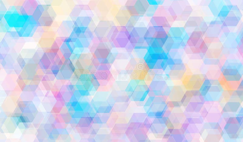 Abstract Mosaic Background, Pink Blue Hexagonal Shape Stock Vector ...