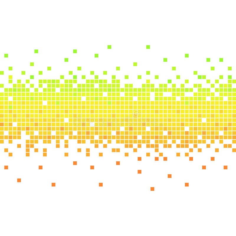 Yellow-green Pixel Background Stock Vector - Illustration of wall ...