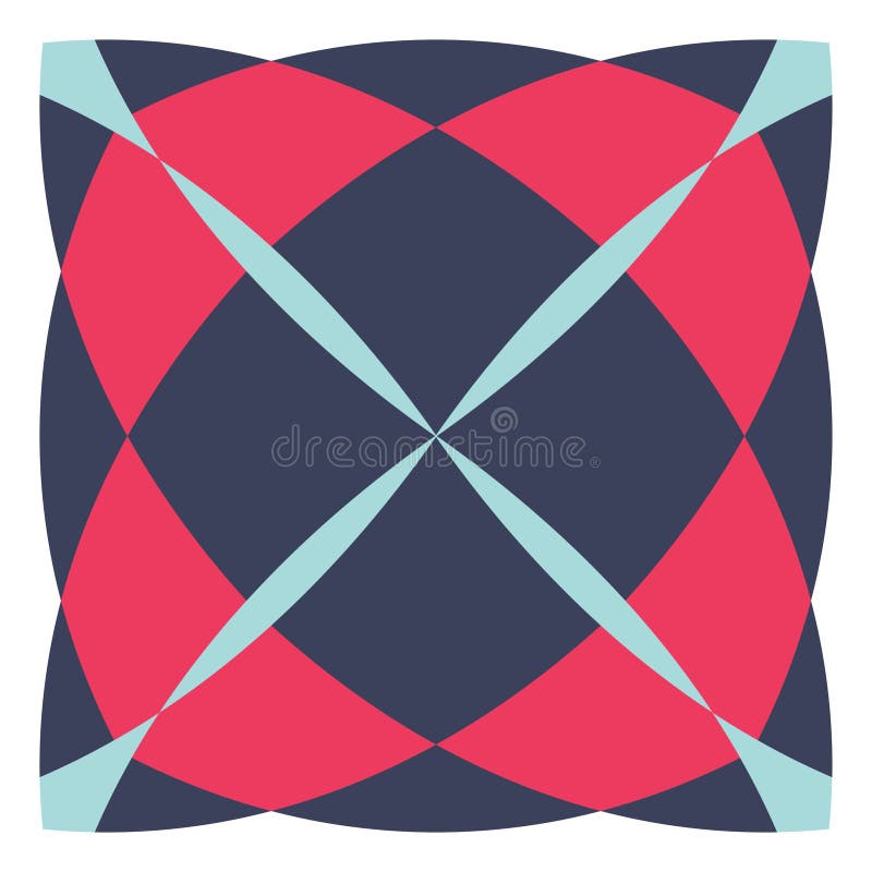 Abstract Mosaic Pattern Colorful Patch Square Illustration Stock Vector ...