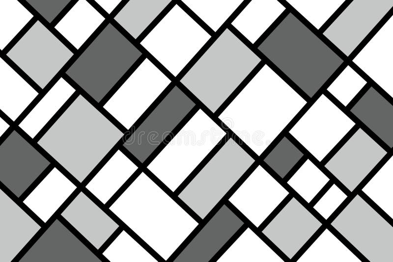 Abstract Mosaic Pattern Grid with Random Colours Stock Illustration ...