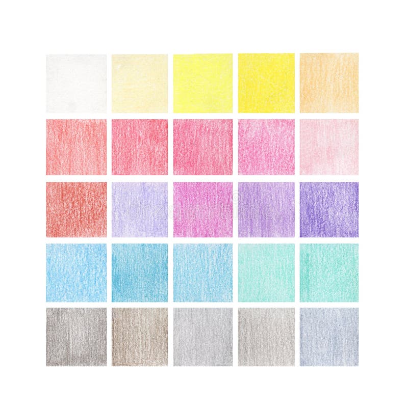 Abstract Mosaic Pencil Hand Drawing Many Light Colors Stock ...