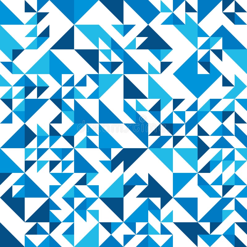Abstract Mosaic of Right Triangles Stock Illustration - Illustration of ...