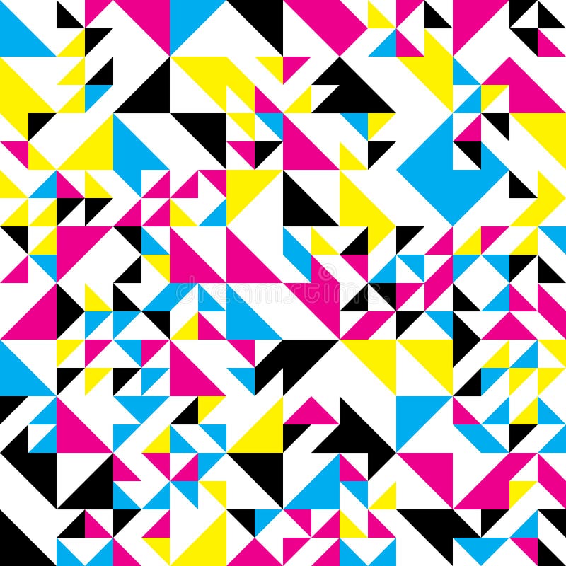 Abstract Mosaic of Right Triangles Stock Vector - Illustration of ...
