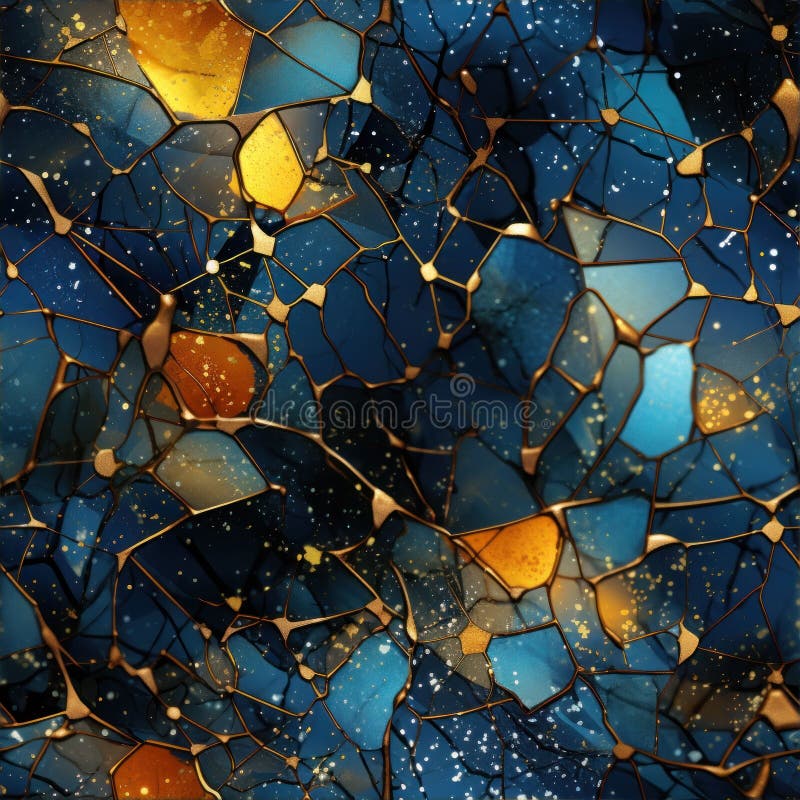 Abstract Mosaic Tile Composed of Small Pieces of Glass, AI-generated ...