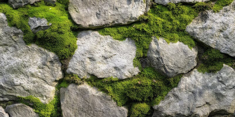 Abstract Moss Green and Gray Stone Texture with Organic Patterns and ...