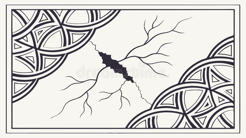 Abstract Moth with Geometric Patterns and Branches, Vector Design ...