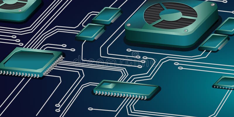 Abstract Hi-tech Hardware Background Stock Vector - Illustration of ...