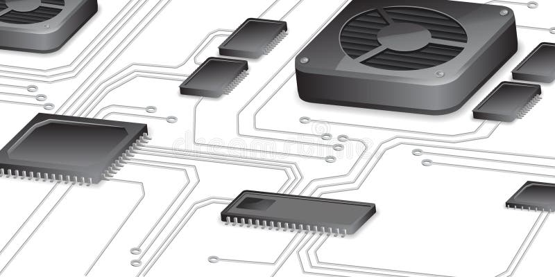Abstract Hi-tech Hardware Background Stock Vector - Illustration of ...