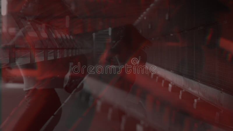 Abstract Motion of an Artistic Expression in Intense Red Light for ...