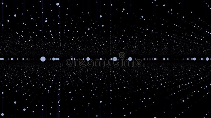 Abstract Motion Background. Animation. Abstract Dots on Black ...