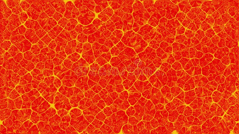 Abstract Motion Background with Changing Cells on Yellow Stock Footage ...