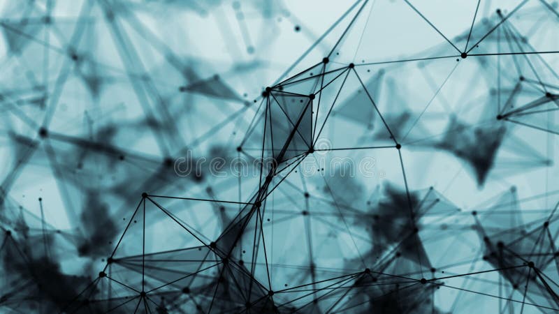 Abstract Motion Background - Digital Plexus Polygon Data Networks Stock Video - Video of digit ...