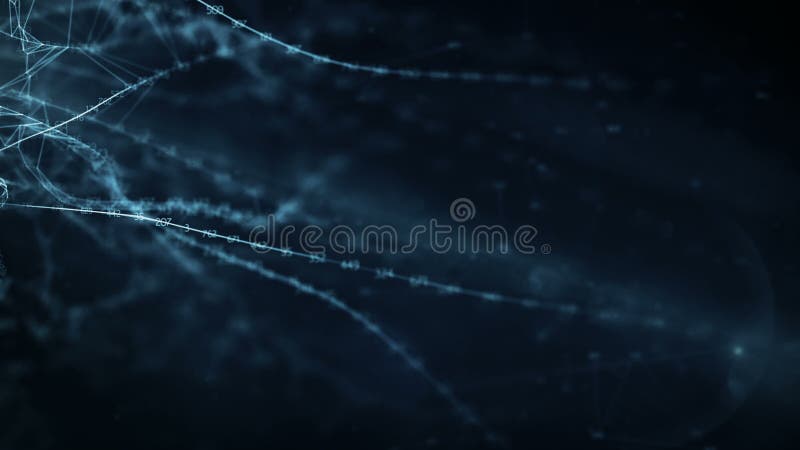 Abstract Motion Background Digital Random Digits Plexus Data Networks Stock Video Video Of