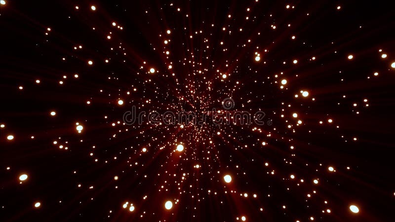 Abstract Motion Background Shining Gold Particles. Shimmering ...