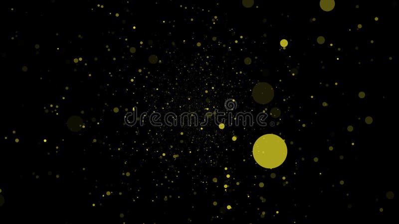 Abstract Motion Background Yellow Particles. Stock Footage - Video of ...