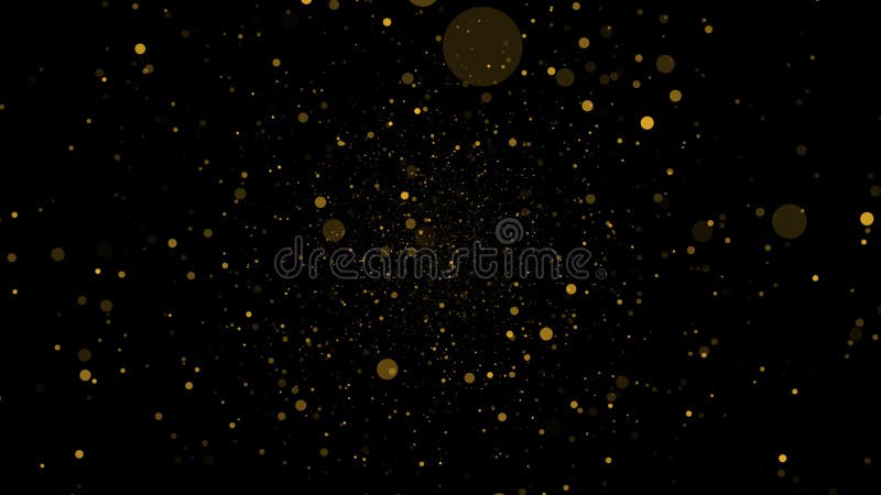 Abstract Motion Background Yellow Particles. Stock Video - Video of ...