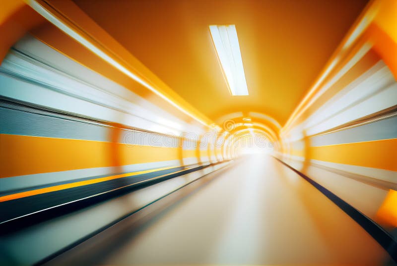Abstract Motion Blur Background of Underground Station Stock ...
