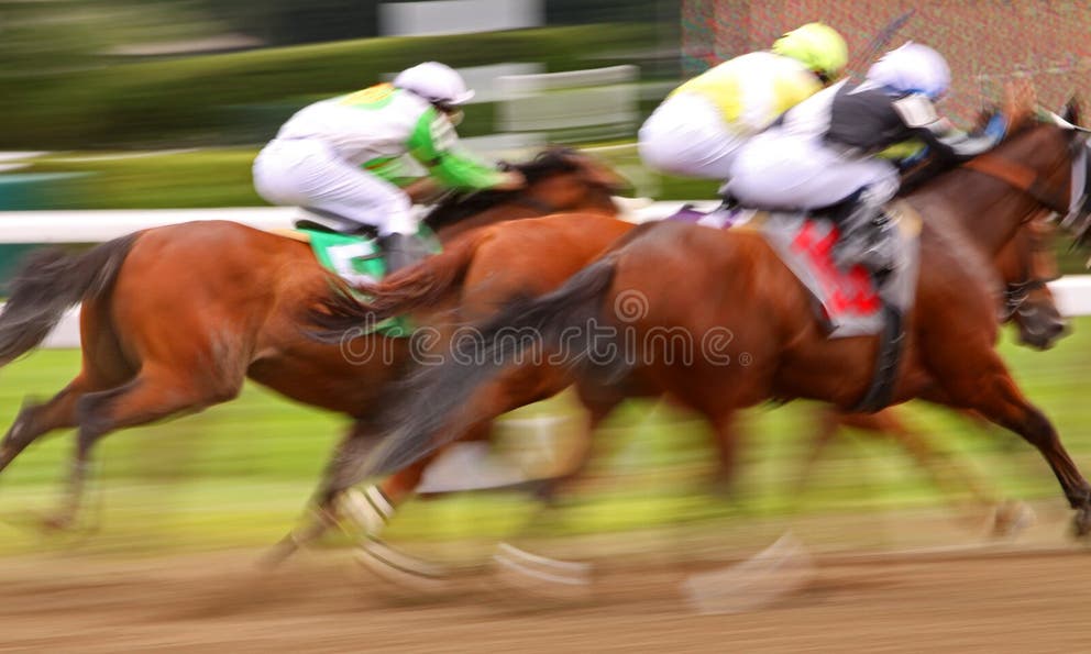 Abstract Motion Blur Horse Race Stock Image - Image of crown, horse ...