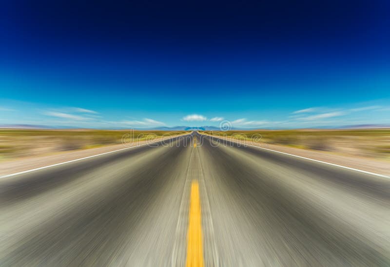 Abstract Motion Blurred High Speed Road Stock Image - Image of ...