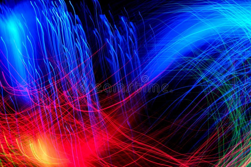 Abstract Motion Curved Lights Stock Photo - Image of graphic ...