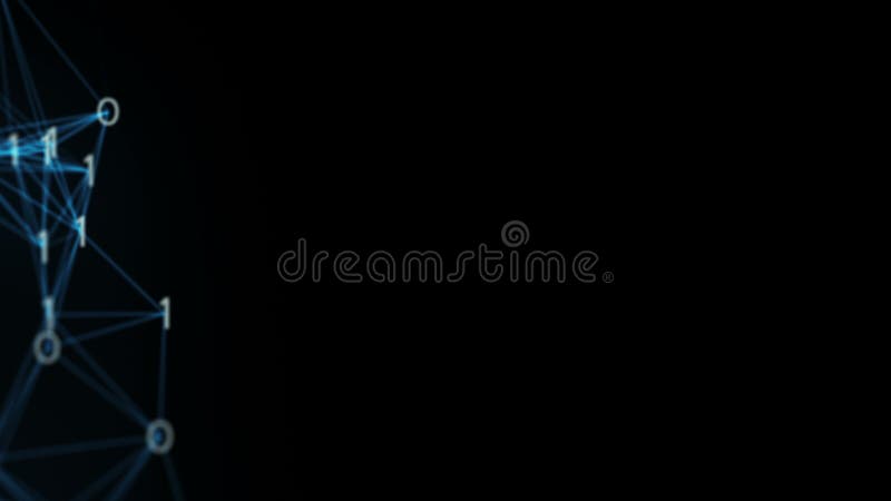 Flying through Digital Binary Polygon Plexus Data Networks Stock Video - Video of hitech, lines ...