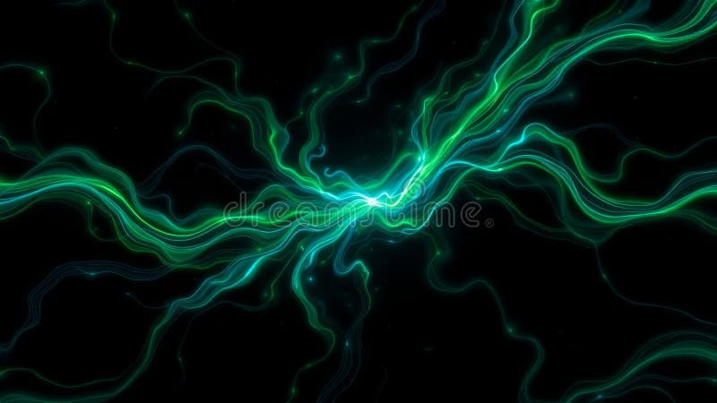 Radiating Light Streams with a Celestial Touch Stock Illustration ...