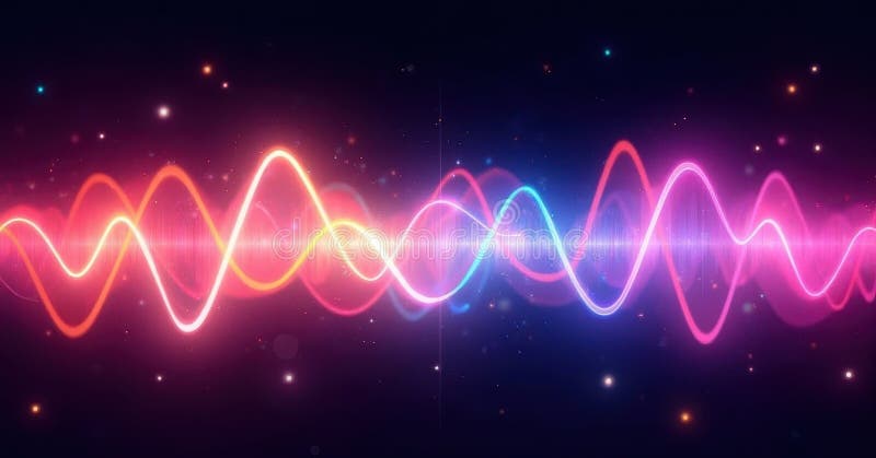 Abstract Motion Graphics Colorful Sound Waves and Rhythmic Animation ...