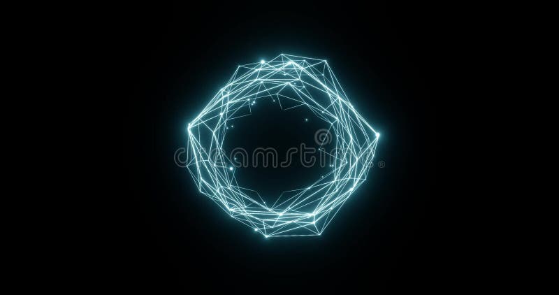 Abstract Motion Graphics with Technology Circle. Loopable Motion Design 4k UHD Stock Video ...