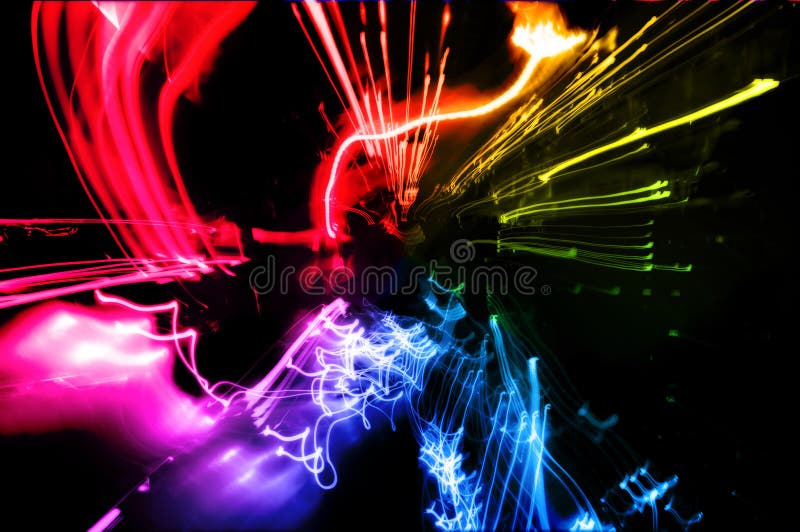 Abstract Motion Lights Background. Stock Photo - Image of rush, burst ...