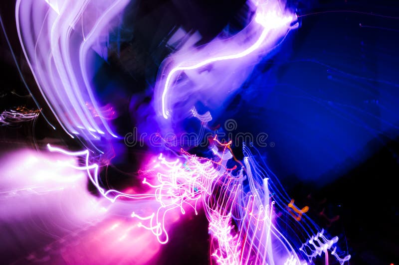 Abstract Motion Lights Background. Stock Image - Image of rush ...