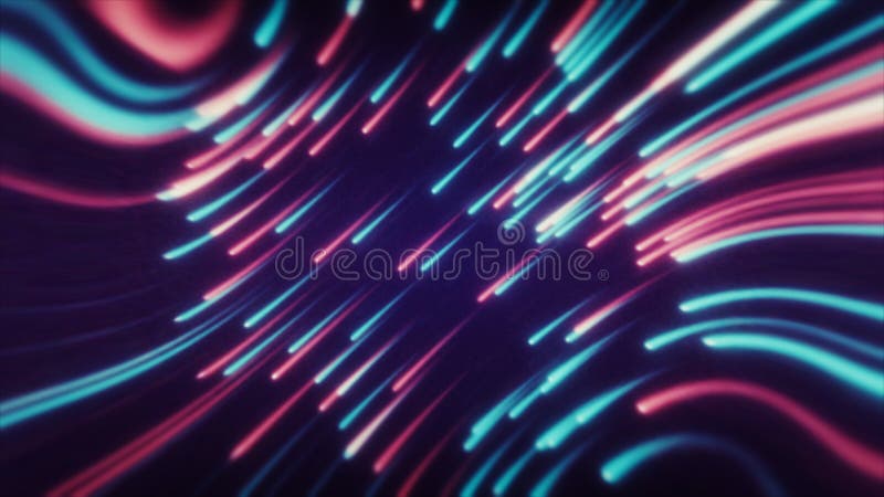 Abstract Motion Neon Background, Bright Colorful Glowing Streaming ...