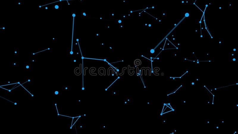 Abstract Motion Plexus Of Connecting Dots And Lines Big Data