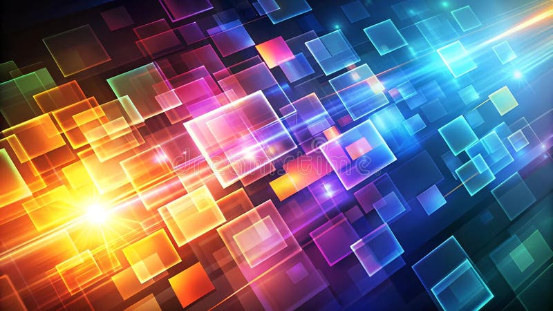 Abstract Motion: Abstract Square Background with Squares in Motion AI ...