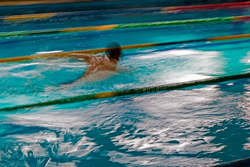 Abstract Motion a Swimmer 2 Stock Image - Image of blue, exercise: 62857539