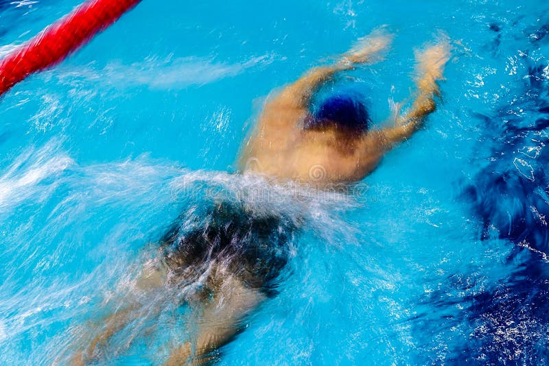 Abstract Motion a Swimmer 1 Stock Image - Image of competition, lane ...