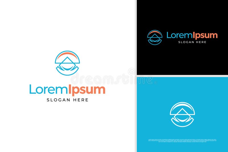 Abstract Mountain Adventure Badge Logo Vector Design Stock Vector ...