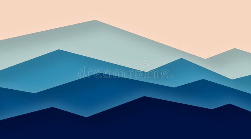 Abstract Mountain Background Illustration. Mountain View Papercut ... Abstract Mountain Background Illustration. Mountain View Papercut ...