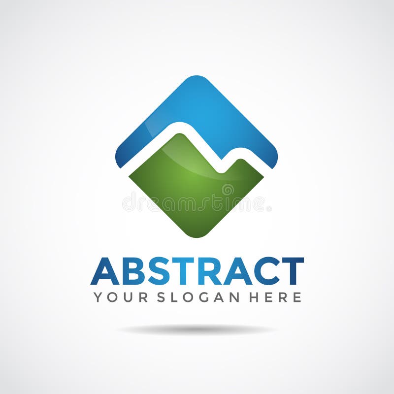 Abstract Mountain Logo Template. Vector Illustrator Eps.10 Stock Vector ...